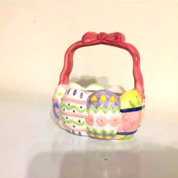 N/A | Other | Ceramic Easter Egg Basket Plantereastereggbasketplanter ...